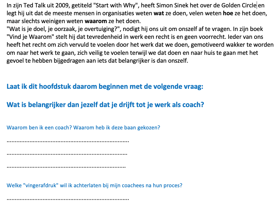 Journaling voor coaches- Tools van de coach
